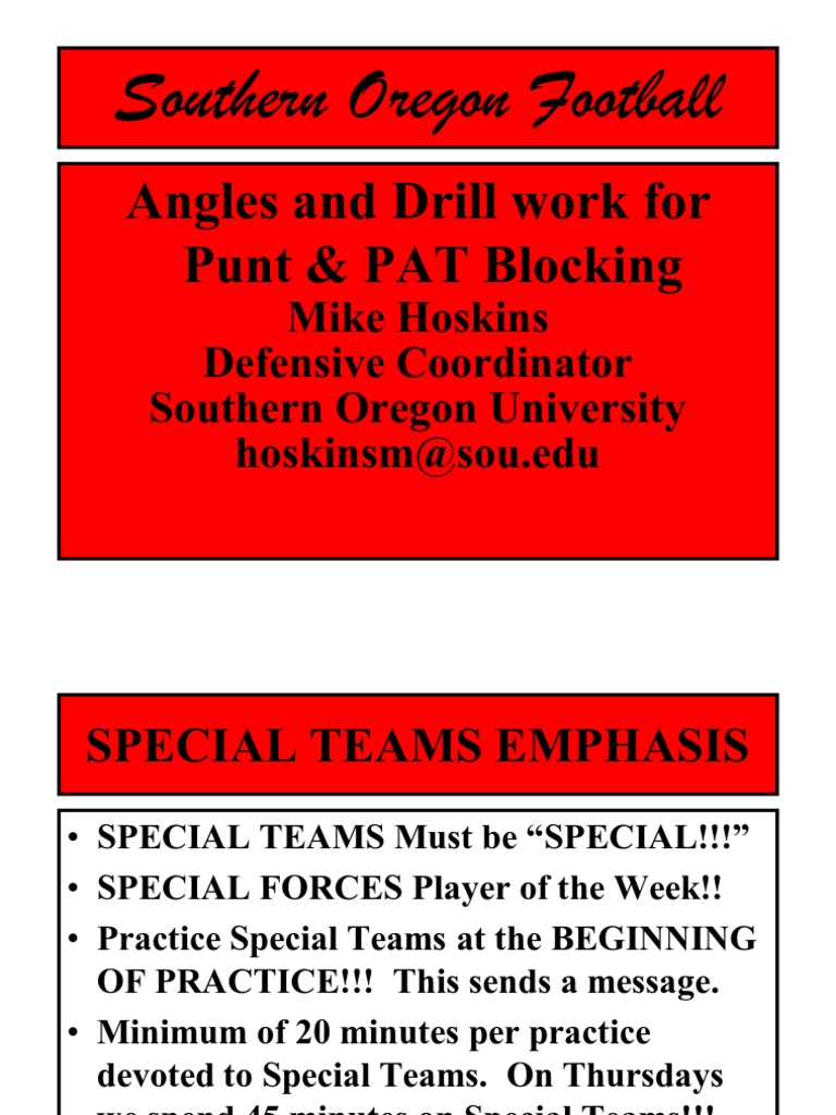 Punt & Pat Block Clinic | PDF | Sports & Recreation | Home & Garden