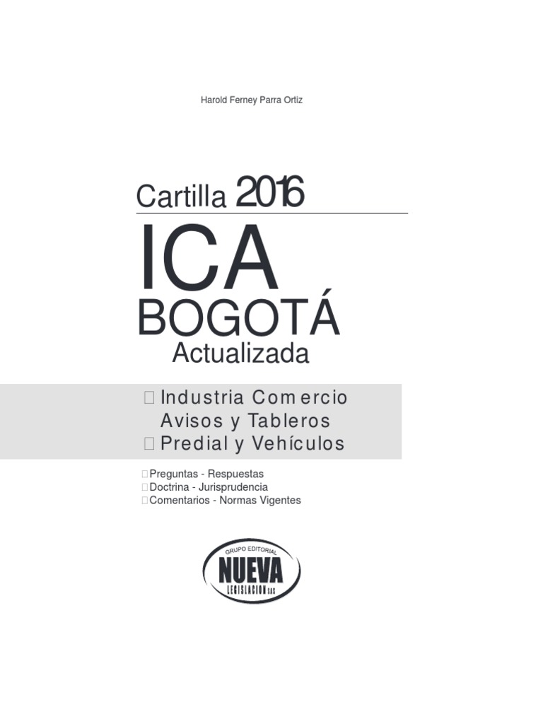 Cartilla Ica | PDF | Impuestos | Colombia