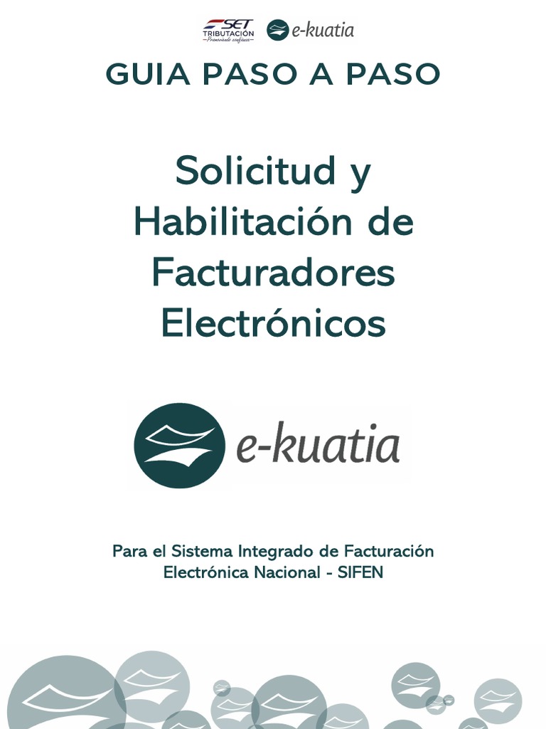 Habilitación de Facturadores Electrónicos SIFEN | PDF | Negocios ...