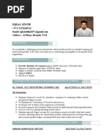 Work Immersion Resume Template | PDF