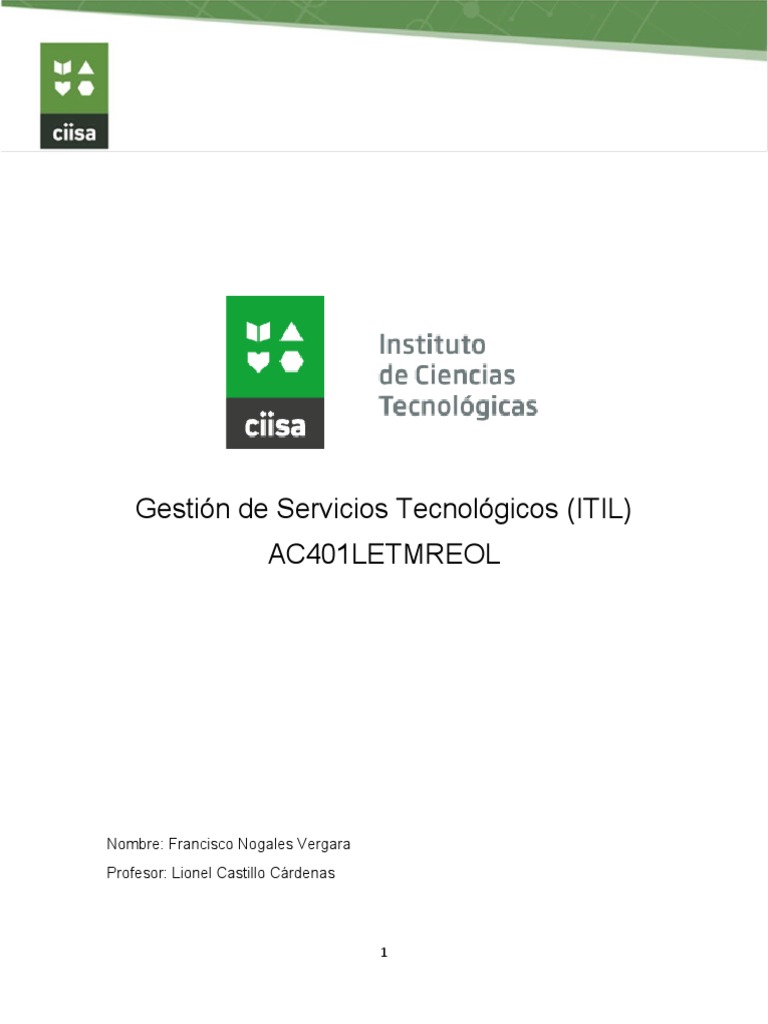 Eva 2 Itil | Descargar gratis PDF | Itil | Evaluación