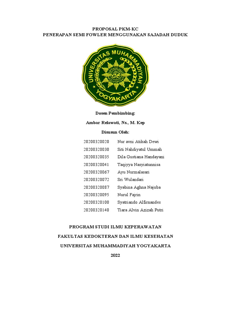 Proposal PKM Kelompok 9 KMB 2... | PDF