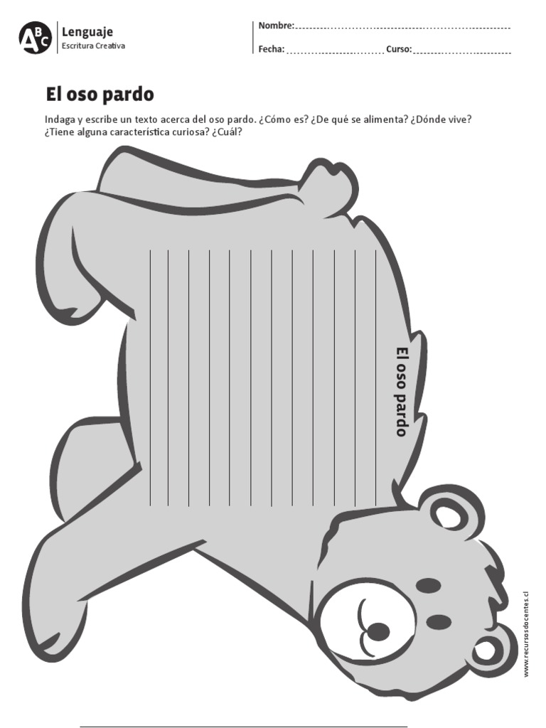 EL OSOS PARDOleng Escritura Creativa 1y2b N8 | PDF | Ficción general