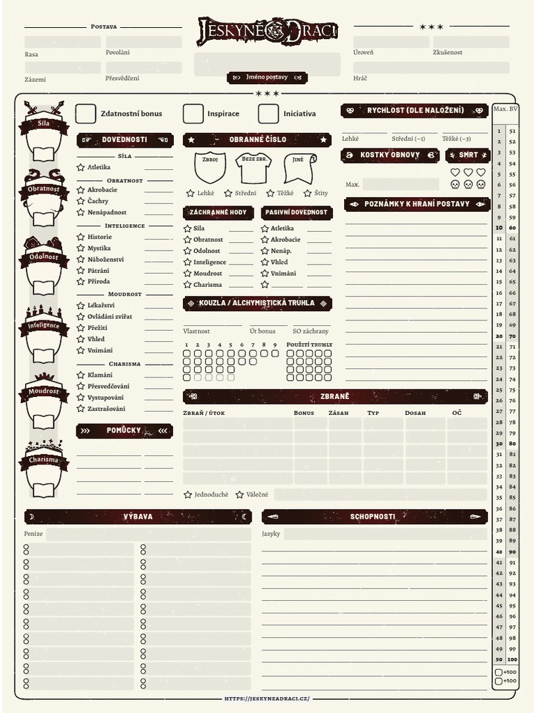 JaD Karta Postavy | PDF