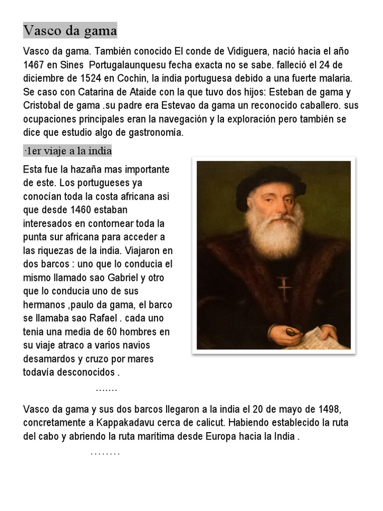 Vasco Da Gama | PDF