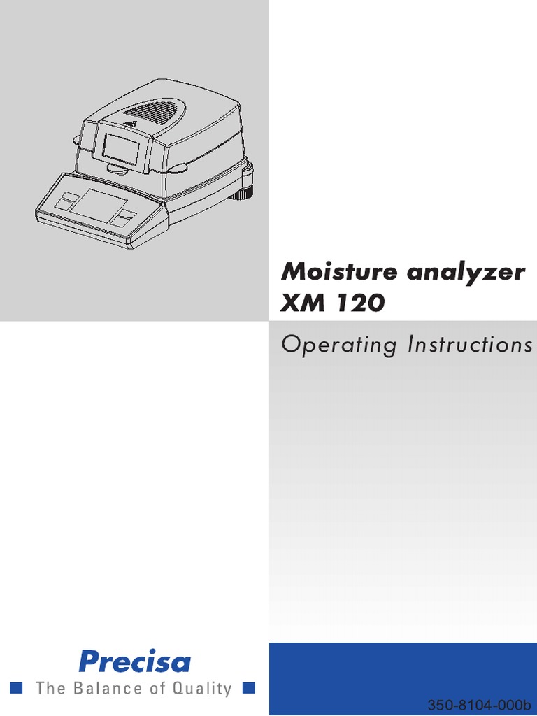 Balanza Precisa XM120 | PDF | Calibration | Weighing Scale
