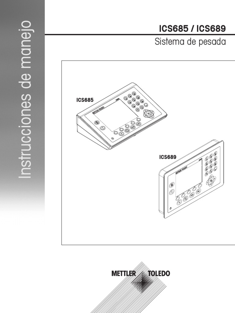 Balanza Mettler Toledo ICS685-689 | PDF | Usuario (informática ...