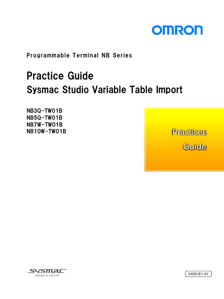Guia Practica Sysmac Studio Variable OMRON | PDF | Application Software ... Guia Practica Sysmac Studio Variable OMRON | PDF | Application Software ...