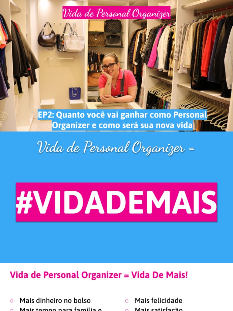 Vida de Personal Organizer: Ganhos e Oportunidades | PDF