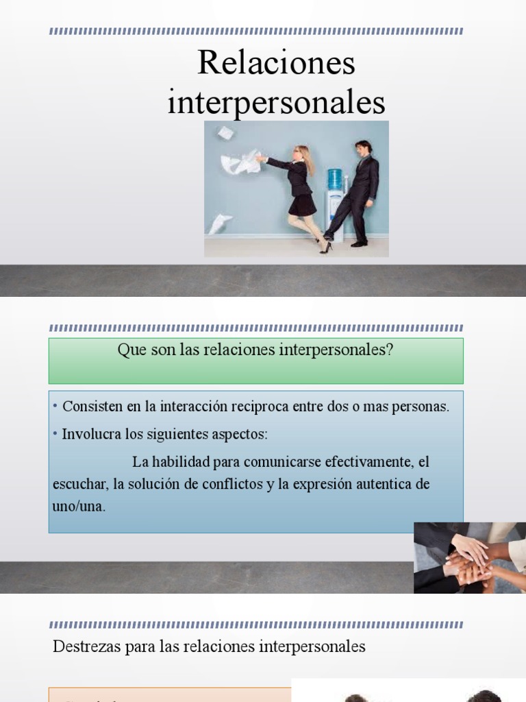 Relaciones Interpersonales | PDF | Cognición | Ciencias del comportamiento