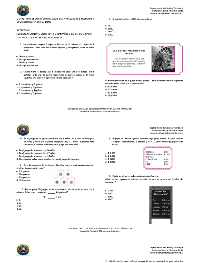 Guia 2 Retroalimentacion Unidad 1 Simce | PDF