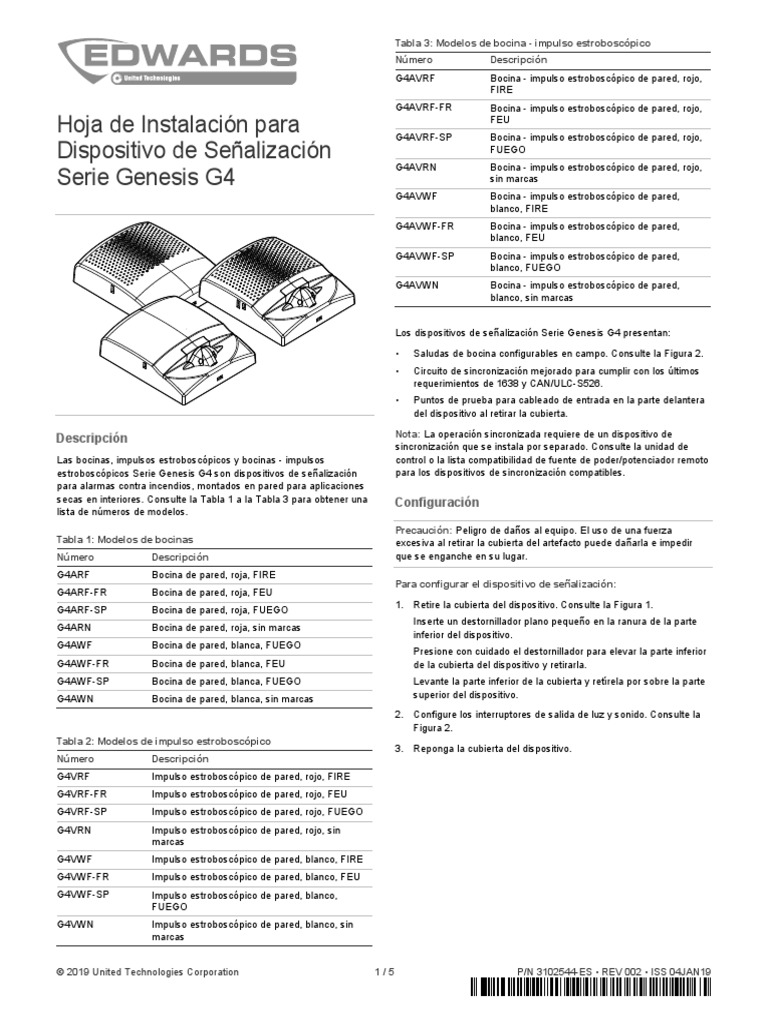 G4AVRF SP Est Manual Instalacion SH Ingenieria | PDF | Altoparlante ...