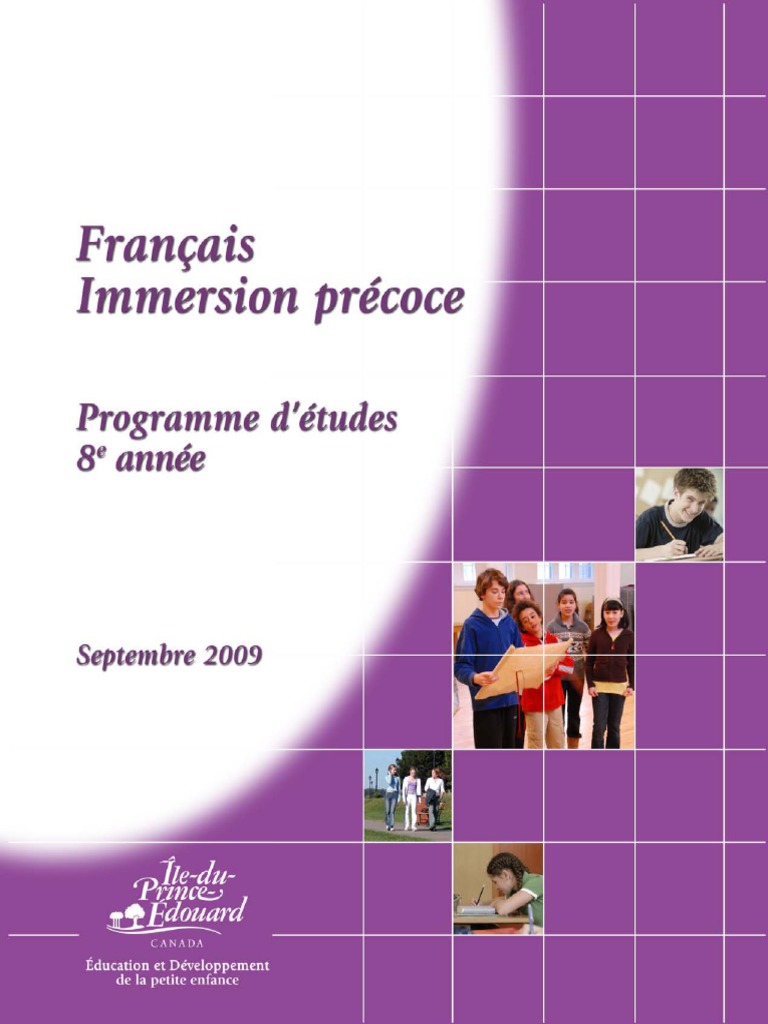 Français Immersion Précoce 8 | PDF | Littératie | Apprentissage