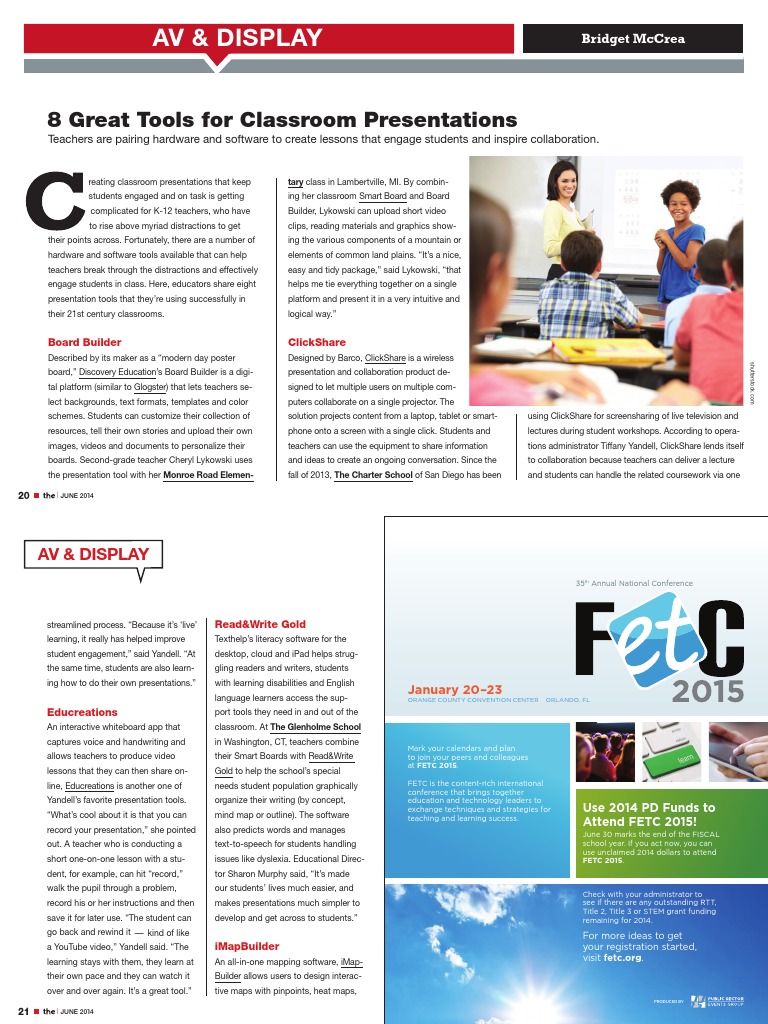 8 Great Tools For Classroom Presentations - Whiteboard | PDF ...