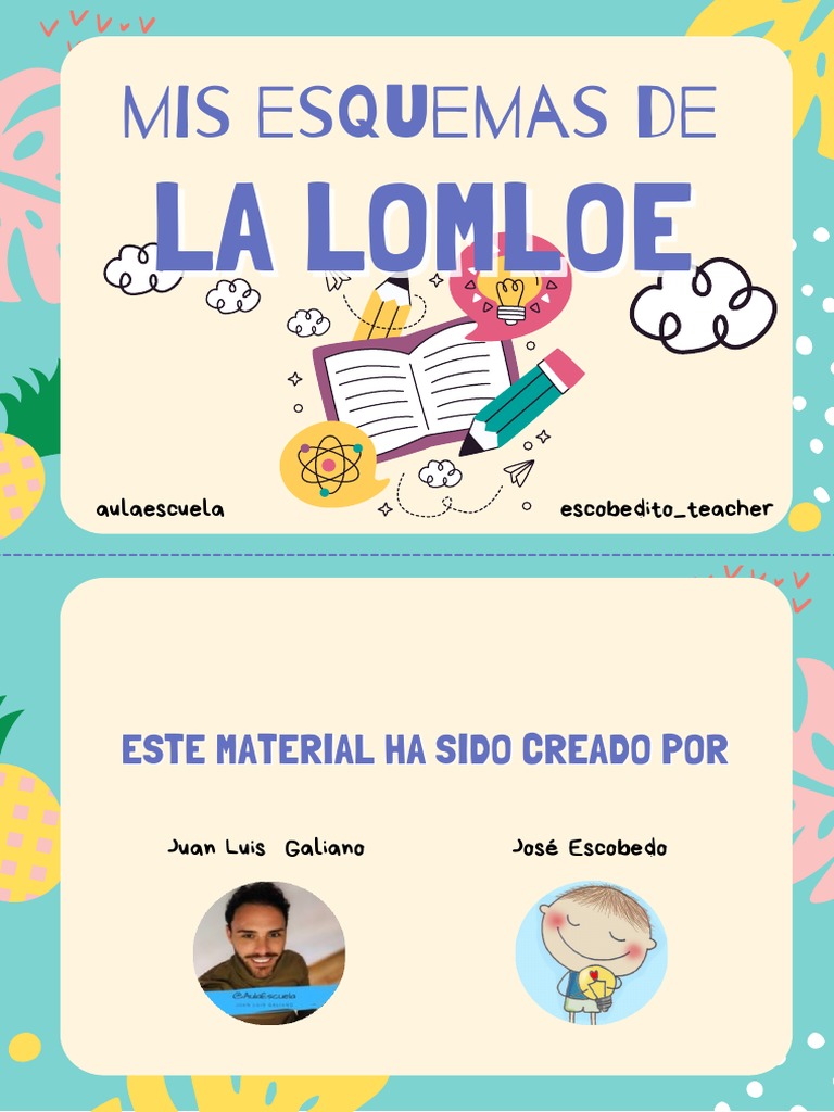 Lomloe Resumen | PDF | Plan de estudios | Aprendizaje