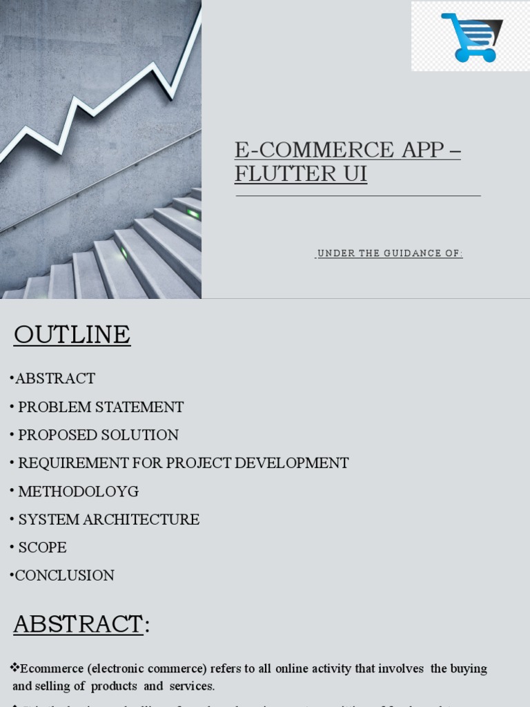 Flutter E-Commerce App Guide | PDF | E Commerce | Online Shopping
