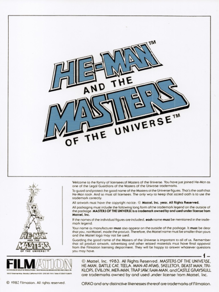 Archivos Vintage - Filmation Style Guide (Eng) | PDF