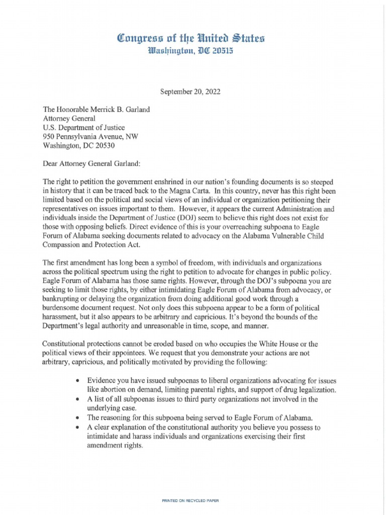 Eagle Forum Letter | PDF