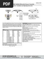 Datasheet For Differential Pressure Transmitter - Std725: Sheet 01 of ...