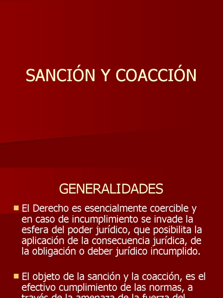 11 Sanción y Coacción | PDF