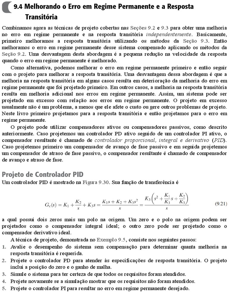 Exemplo 9.5 NISE - Controlador PID | PDF | Matemática