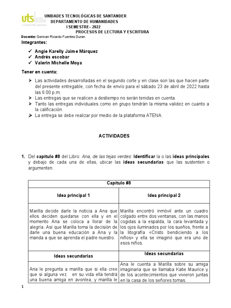 ACT#14 PLE - UTS (1) K | PDF | Agua | Colombia