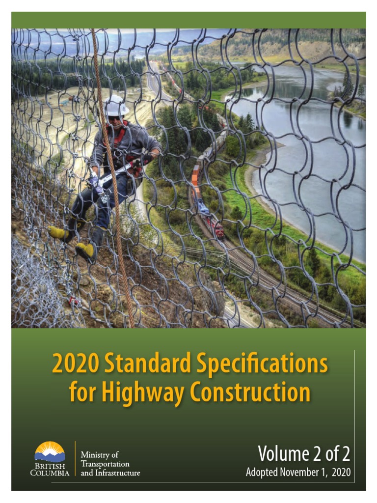 BC MoTI - Volume 2 - 2020 | PDF | Concrete | Road Surface