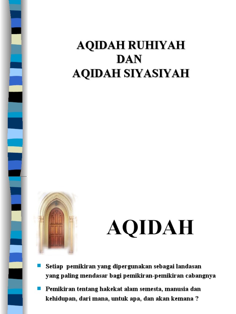 Aqidah Ruhiyah dan Siyasiyah Islam | PDF | Agama & Spiritualitas