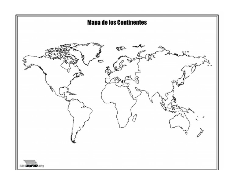 Mapa de Los Continentes | PDF