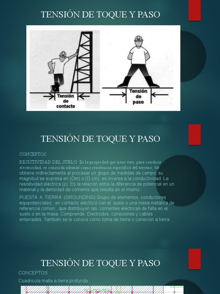 Tensión de Toque y Paso: Conceptos y Protección | PDF | Relámpago | voltaje