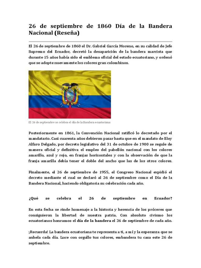 3-Resena Historica Dia de La Bandera | PDF
