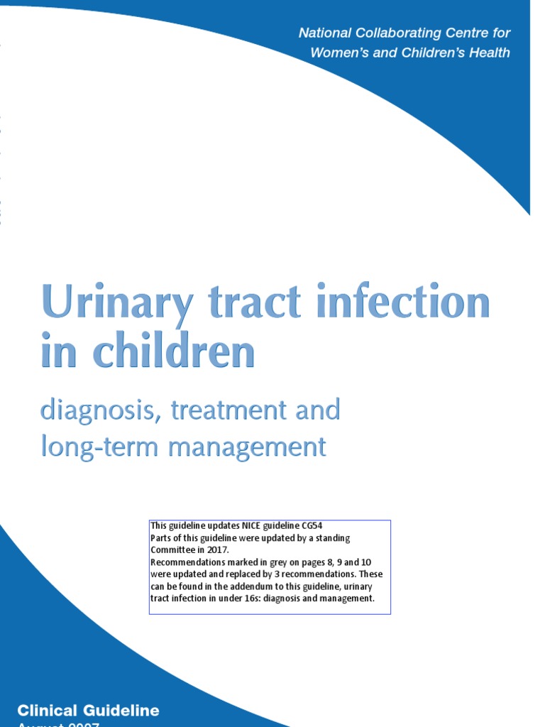 UTI in Children NICE Guidelines | PDF | Chronic Kidney Disease | Cohort ...