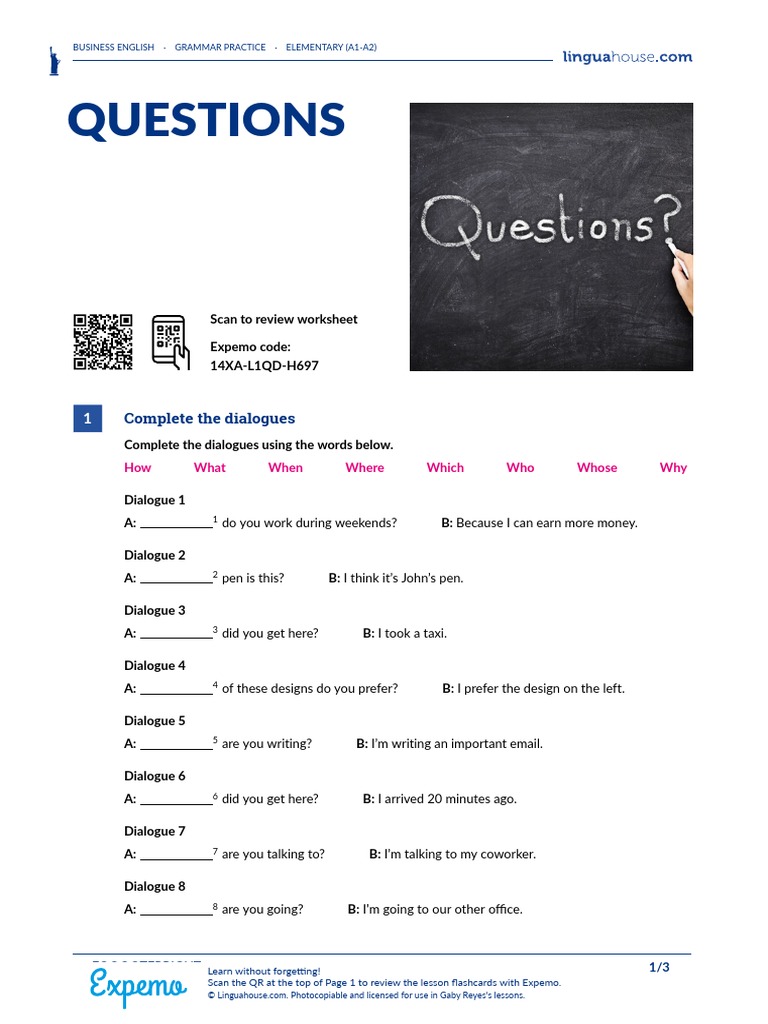 Questions American English Student Ver2 | PDF