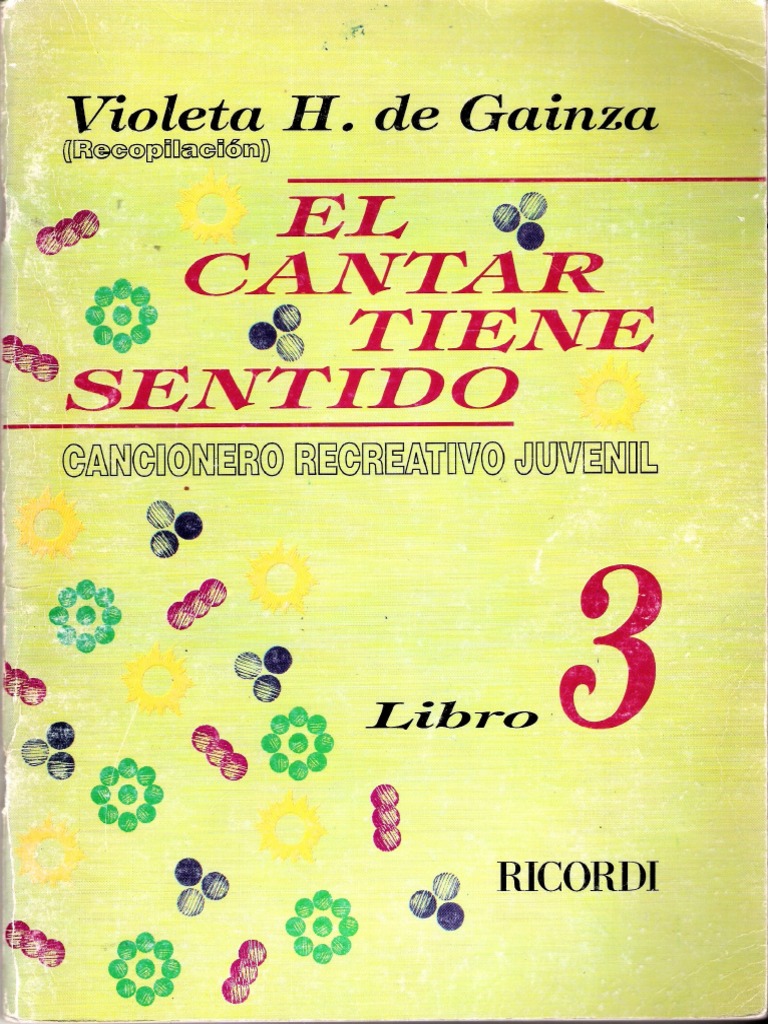 PNG El Cantar Tiene Sentido Libro 3 - Violeta H de Gainza | PDF