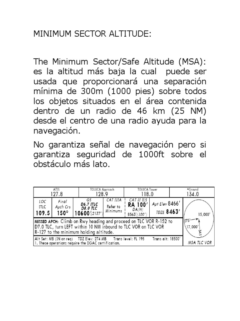 4 Minimum Sector Altitude | PDF