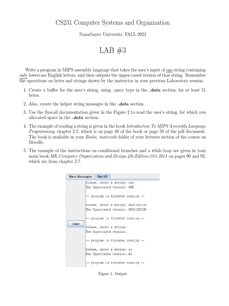 CS231 Lab 3 Fall 2022 | PDF