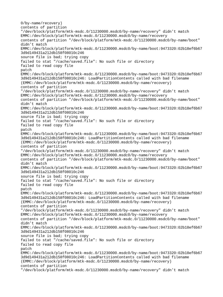 Recovery Patch Log | PDF | Computer File | Filename