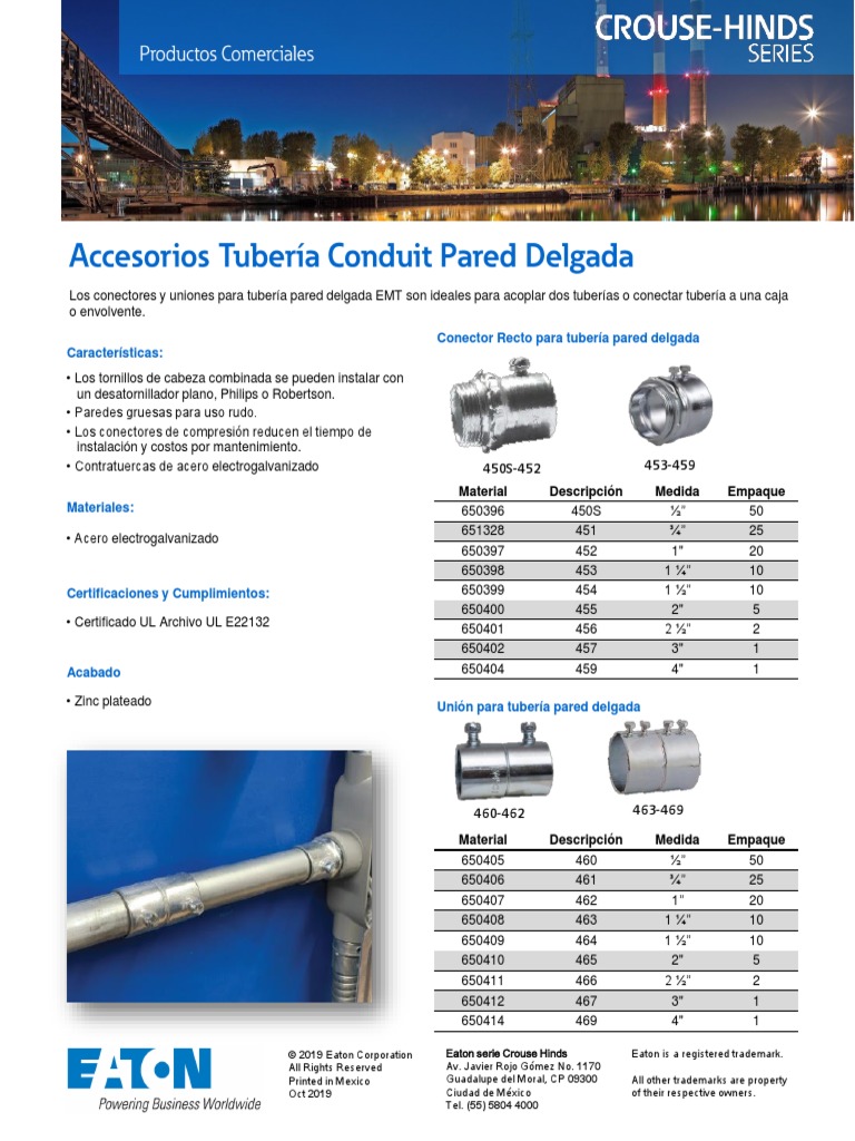 Conectores y Uniones EMT | PDF