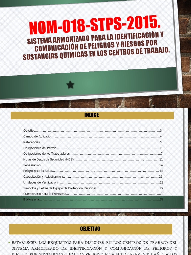 Nom 018 Stps 2015 | PDF | Alimentos Nom 018 Stps 2015 | PDF | Alimentos