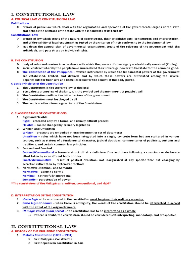 Module 1 Constitutional Law | PDF | Initiative | Constitutional Amendment