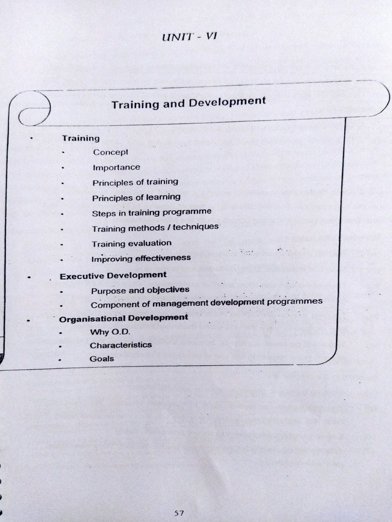 Paper 1 Unit 6 | PDF | Organization Development | Learning
