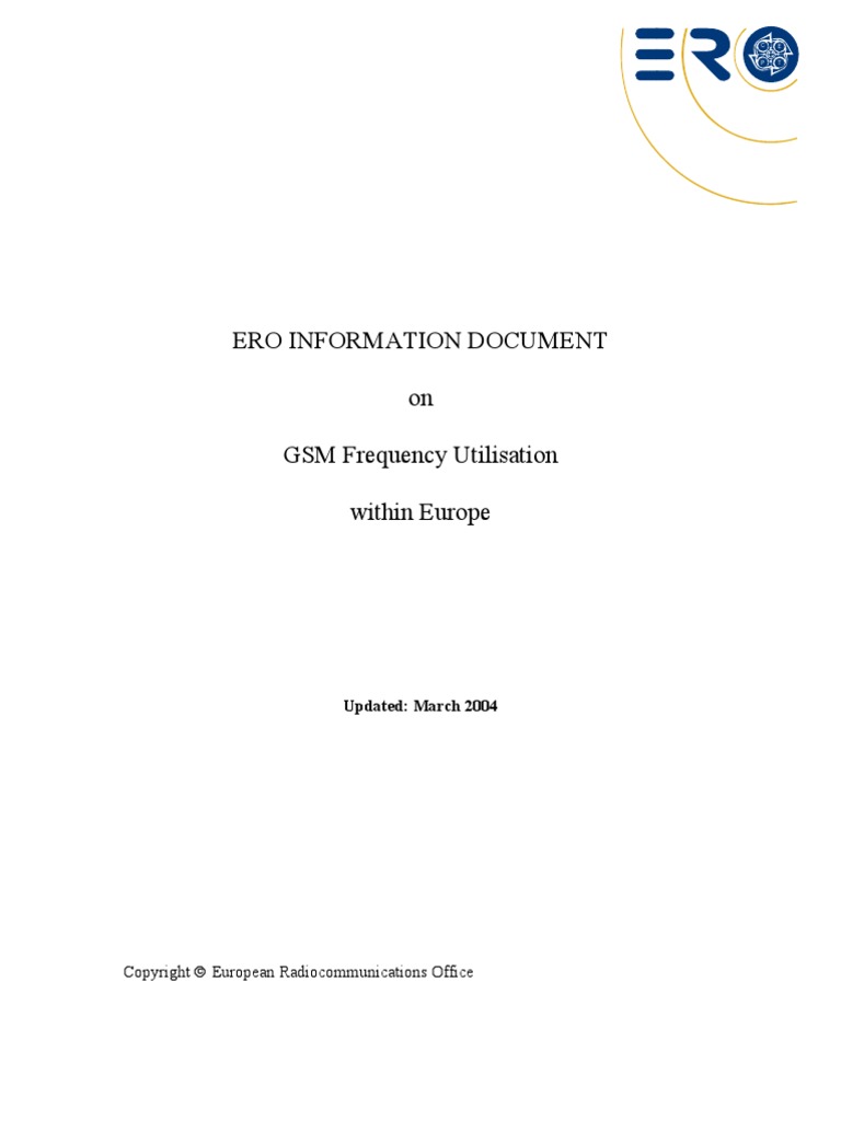 GSM Frequency Allocations | PDF | Gsm | Telecommunications