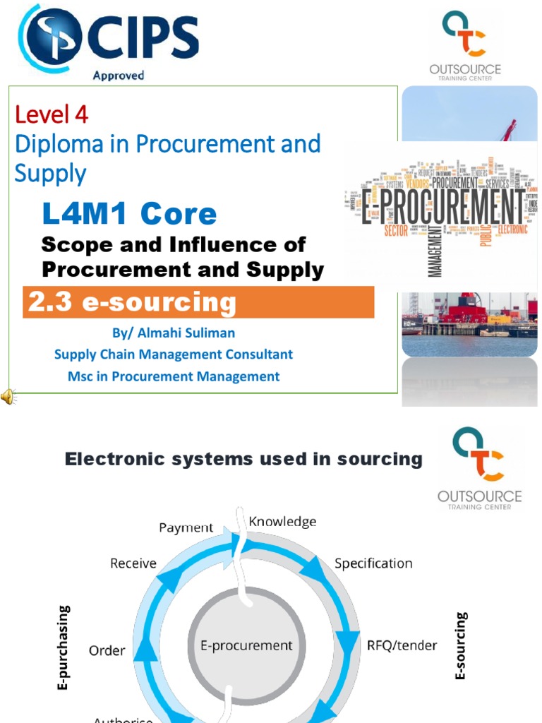 Cips L4M1.2.3 | PDF | Procurement | Electronic Data Interchange