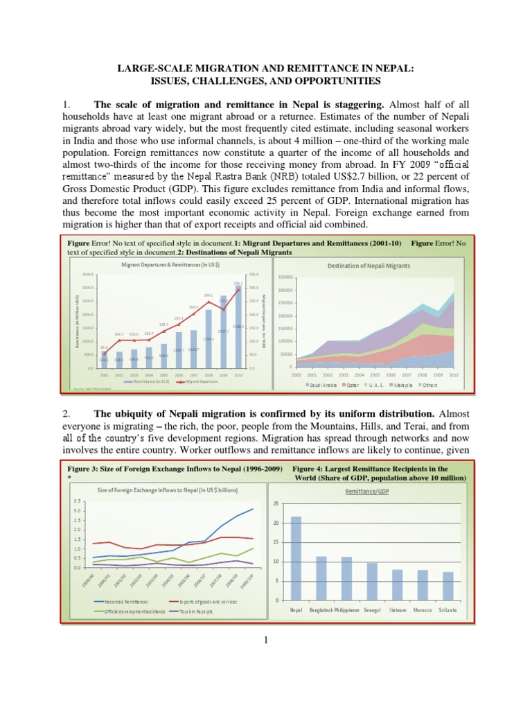 Nepal's Migration and Remittance Trends 2024 | PDF | Remittance ...