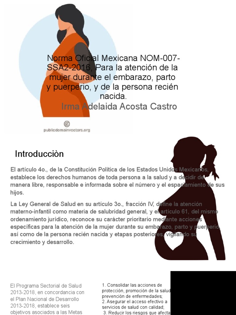Norma Oficial Mexicana NOM-007 - SSA2-2016, para La Atención de La ...