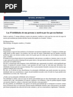 Debilidades Humanas | PDF | Temor | Creatividad