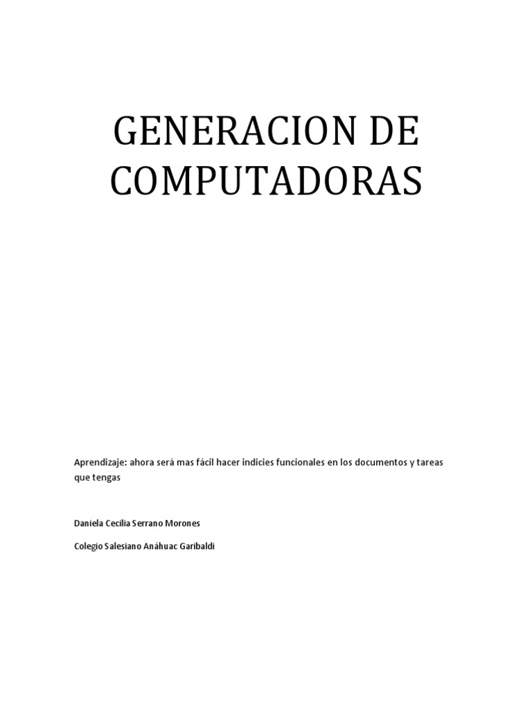 GEN. DE COMPU-practica22A | PDF | Clases de computadoras | Ciencias de la Computación
