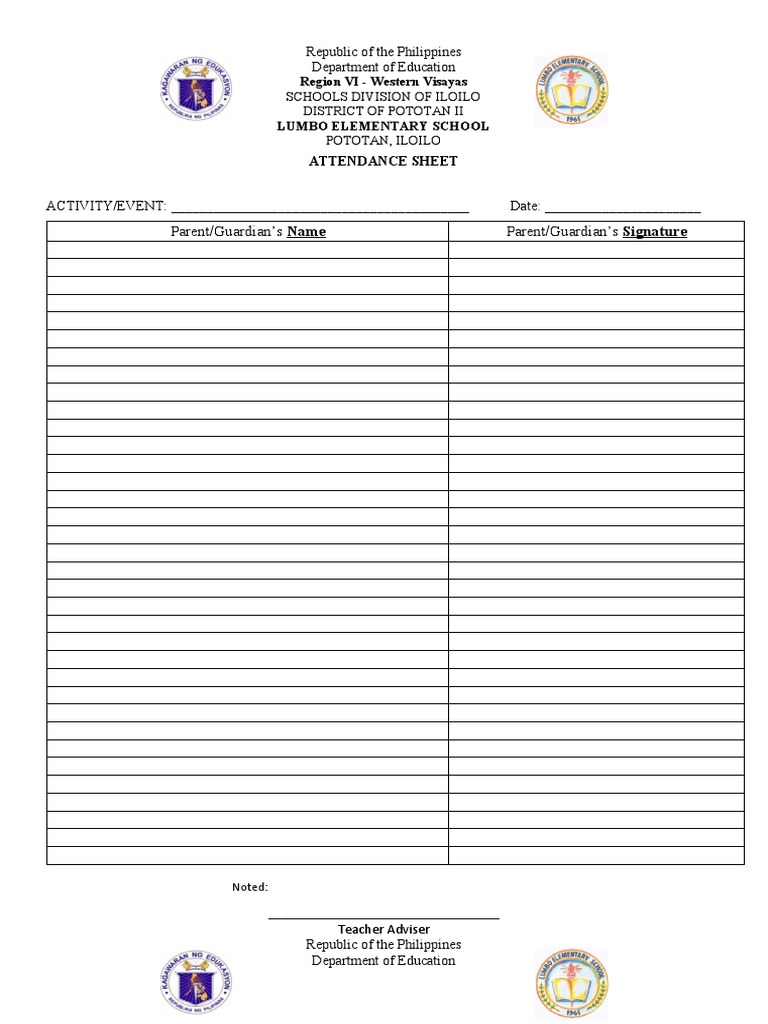 Attendance Parents | PDF