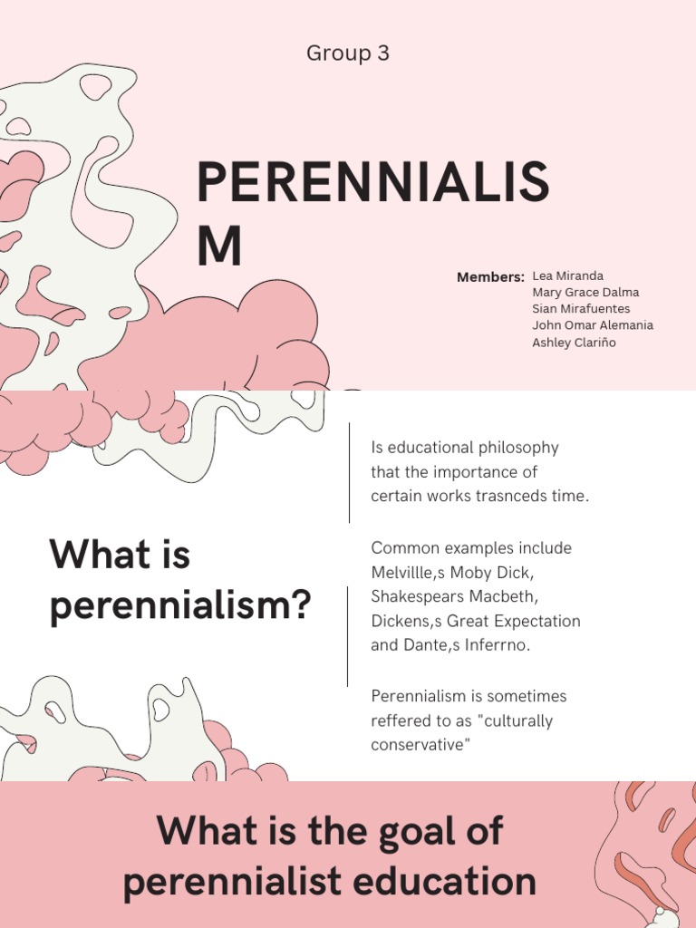 Perennialism | PDF | Science & Mathematics