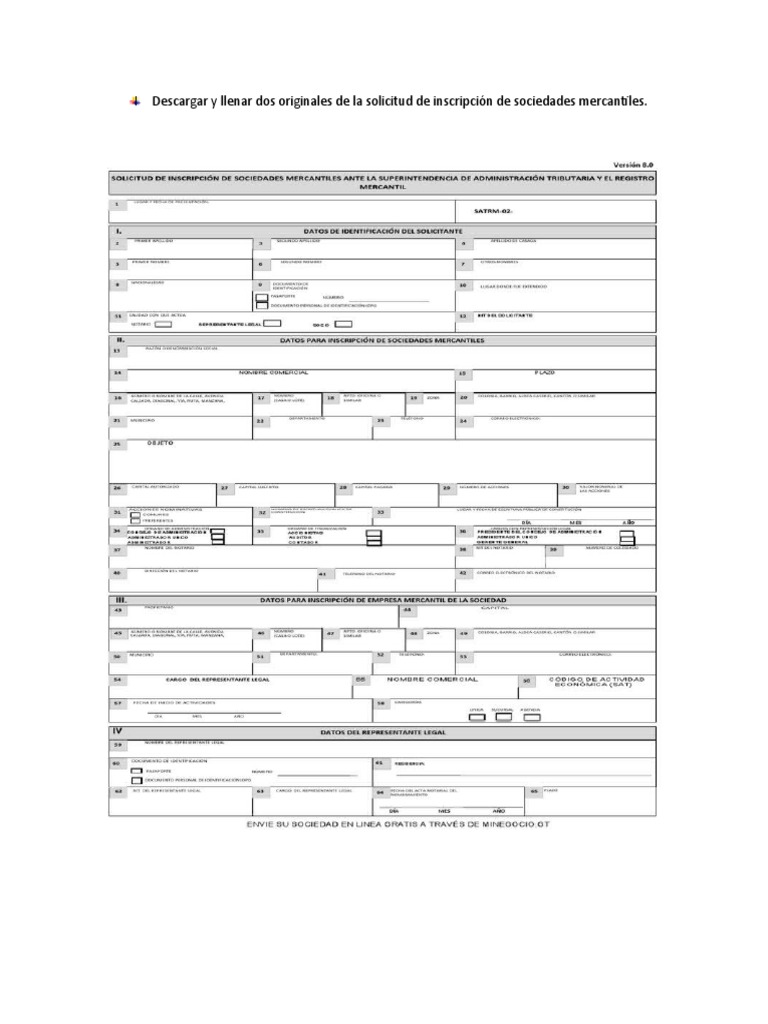 Inscripcion Sociedad Mercantil | PDF